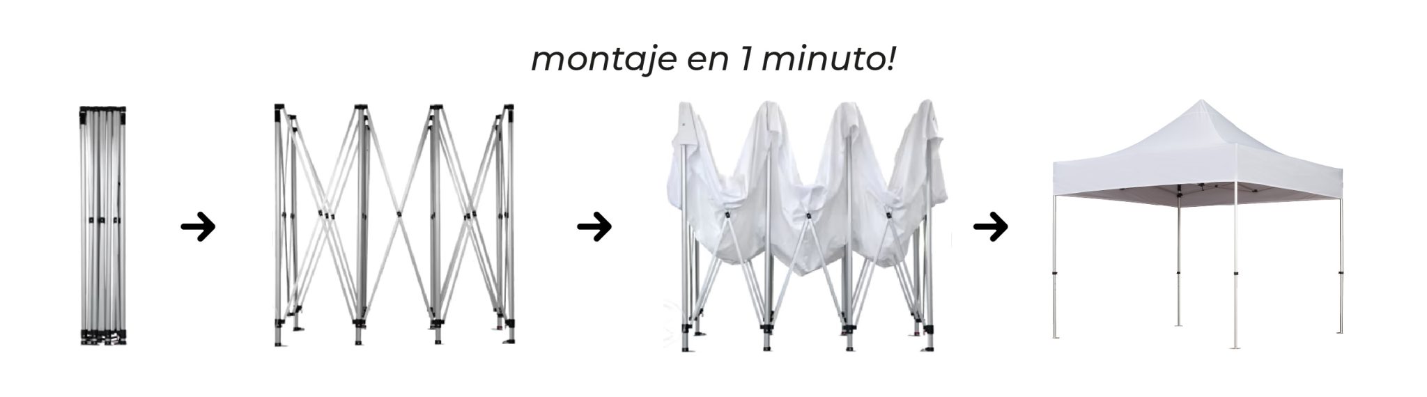 Carpa personalizada 3x3 metros - Custom Carpas