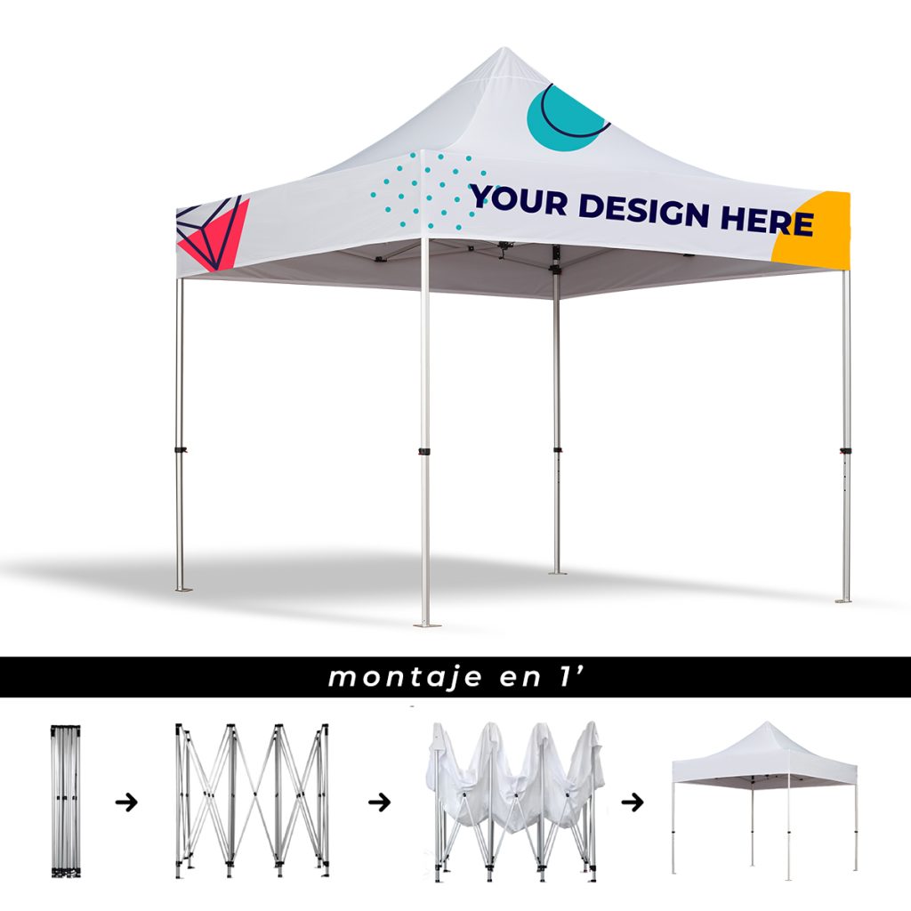 Carpa personalizada 3x3 metros - Custom Carpas