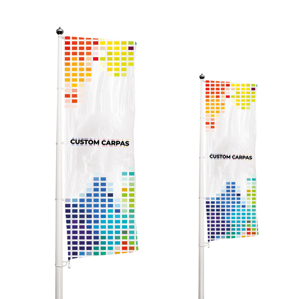 Bandera publicitaria personalizada - Custom Carpas